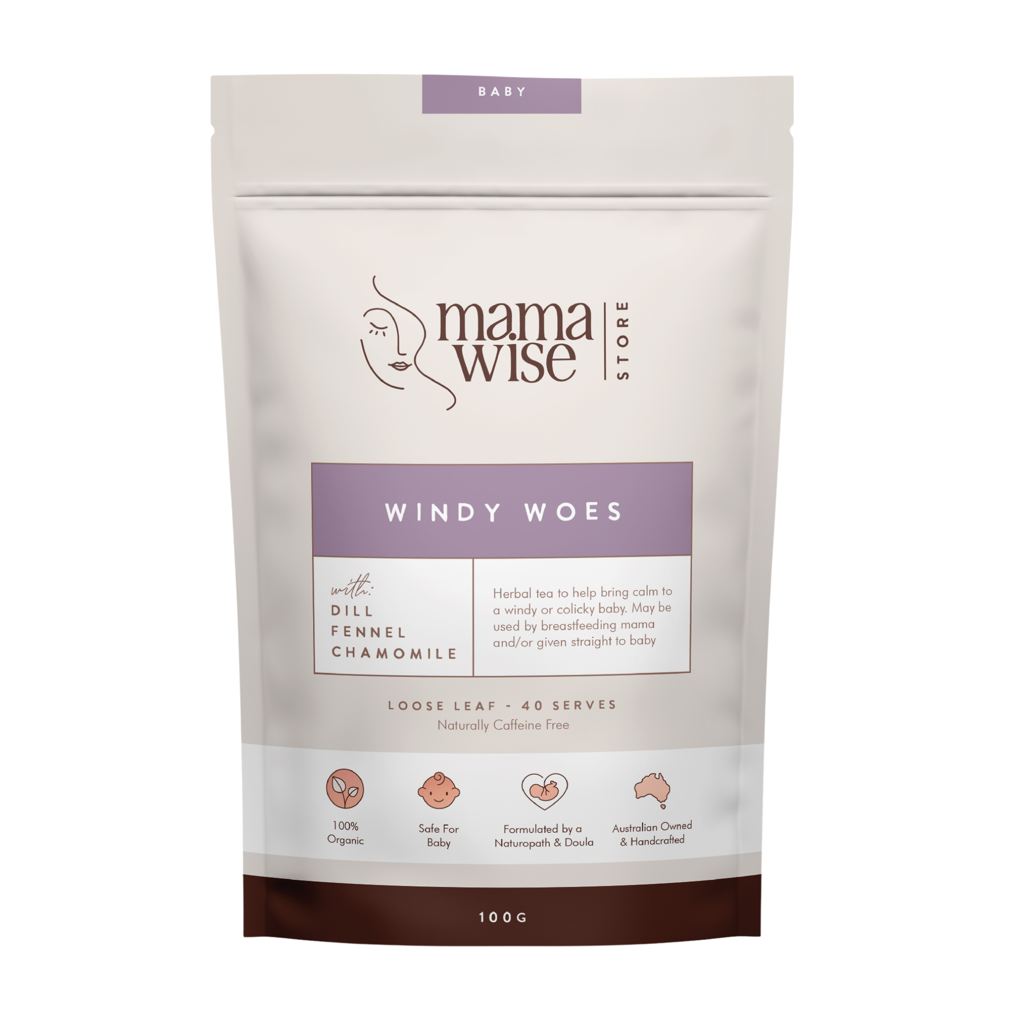 Windy Woes - Colic Herbal Tea for Babies (100gm) Loose Leaf – The ...